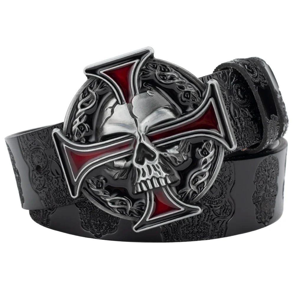 Skull Leather Belt – The End Cult